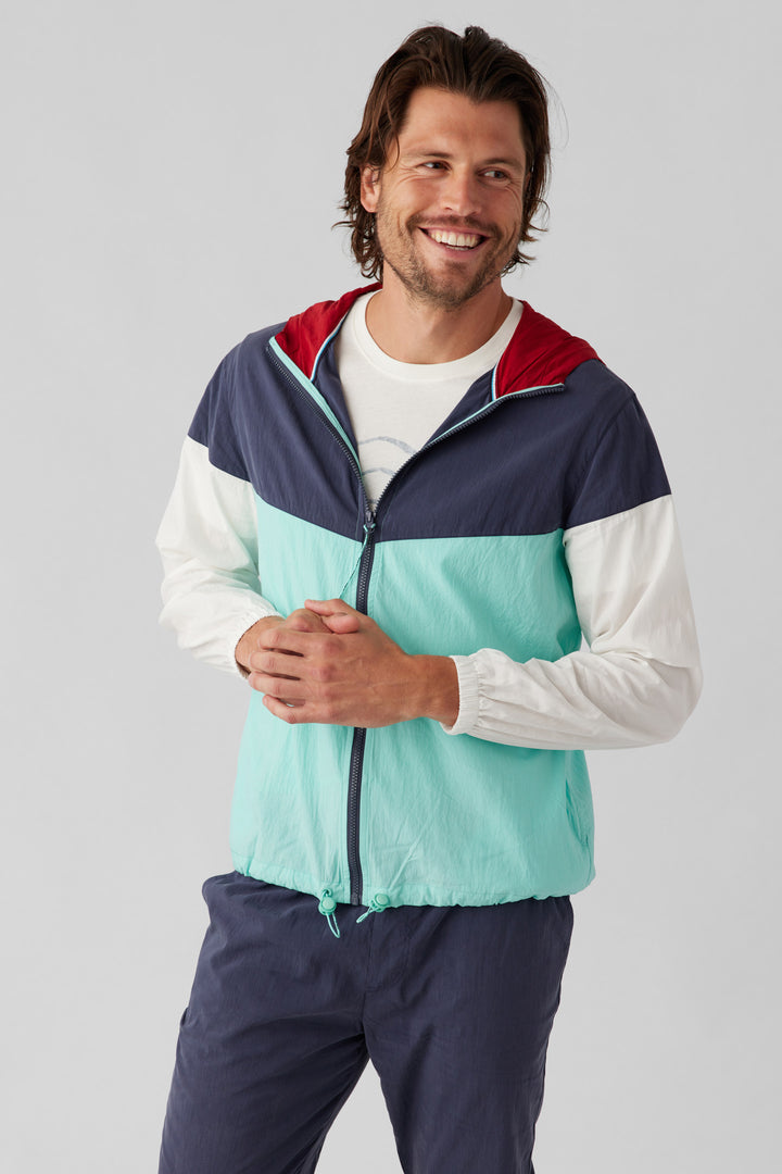 Mens Colorblock Hooded Jacket | Sol Angeles
